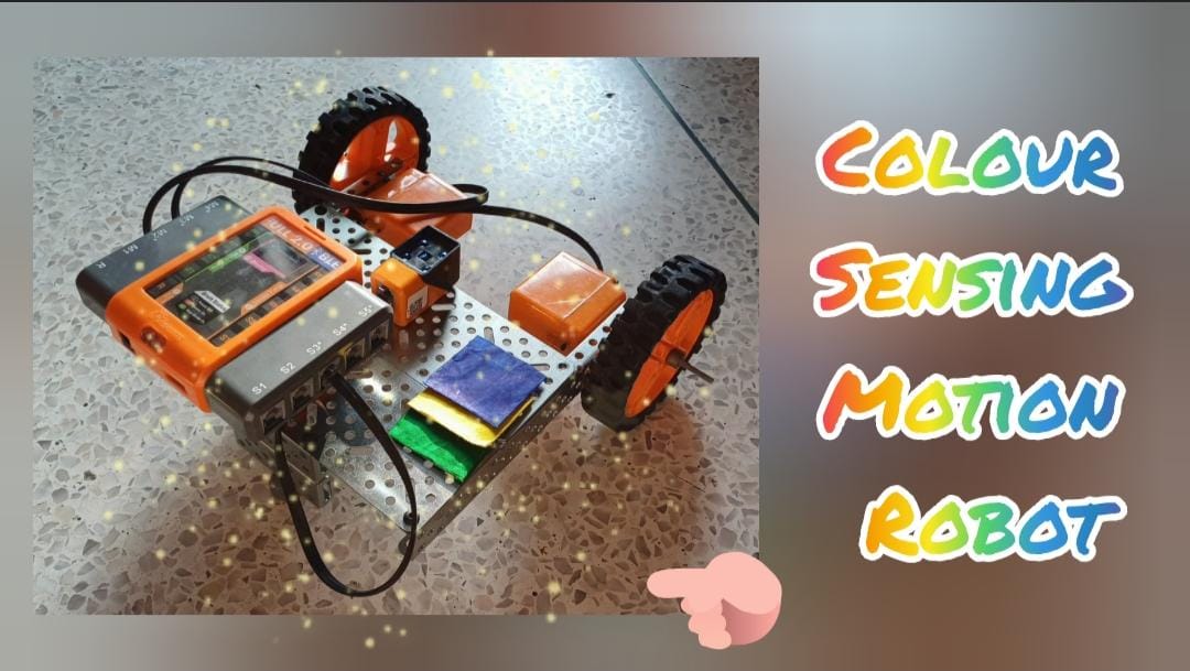 Colour Sensing Motion Robot - Avishkaar Project